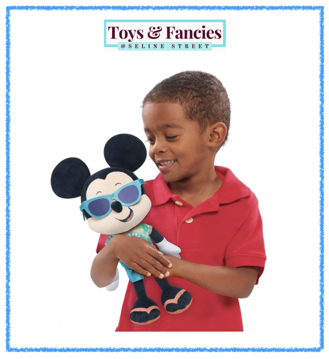 🇺🇸 Disney Street Beach Large Plush Mickey Mouse, 17-Inch Stuffed Animal ...