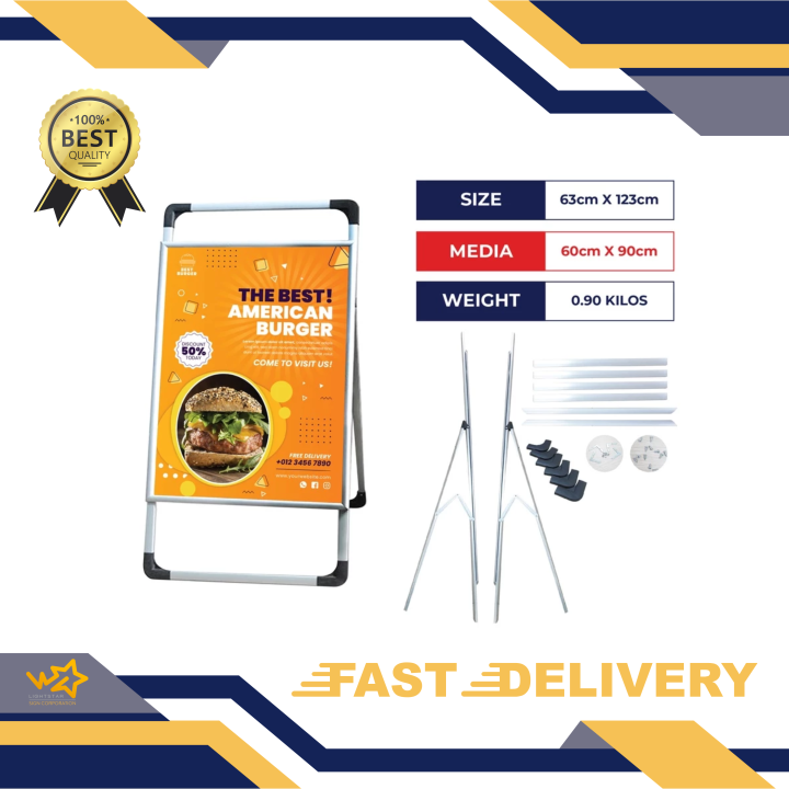 Single Slide Poster Stand | for Advertising, Display Stand, Product ...