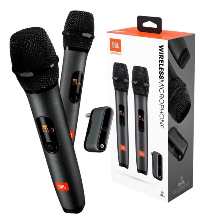 JBL Wireless Microphone Compatible with Party Box UHF Vocal Microphone ...