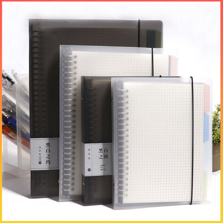 Binder Notebook A5/B5/A4 Removable Loose Leaf Refill Binder Coil Refillable Notebook Line/Blank ...