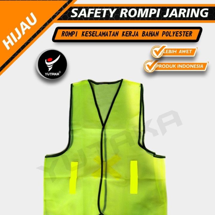 Rompi Jaring Safety Warna Hijau | Lazada Indonesia