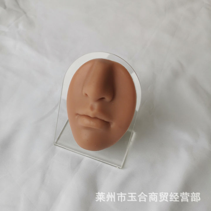 =high-quality-- Silicone Human Face Model Nose Mouth Model Perforated ...