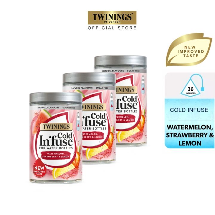 Twinings Cold Infuse Watermelon, Strawberry & Lemon (12s) Bundle of 3 ...