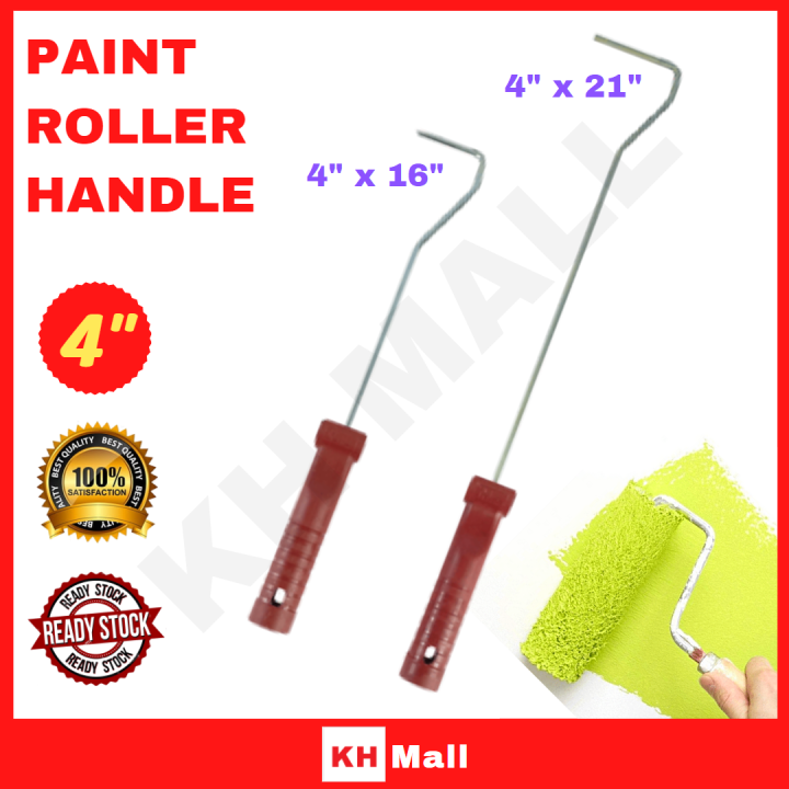 PAINT ROLLER HANDLE | PENGGELEK CAT | CAT ROLLER | 4" X 16"/21" | Lazada
