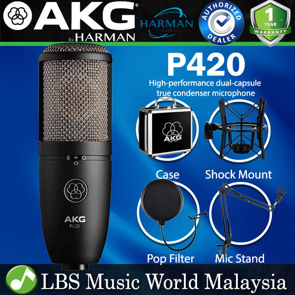 AKG P420 Pro Audio Large Diaphragm Condenser Microphone (P-420 P 420 ...