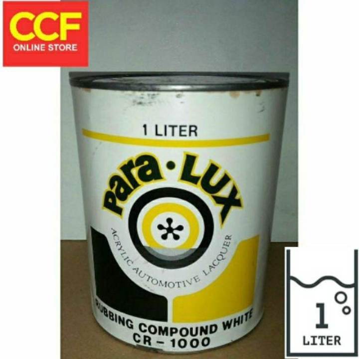 Paralux Rubbing Compound White 1 Liter | Lazada PH