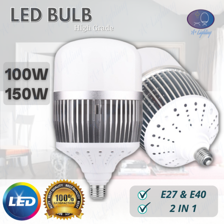 [High Grade] LED GLOBE BULB E27 E40 100W 150W HIGH POWER CEILING WALL ...