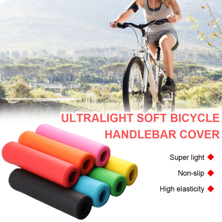 Bicycle Handlebar Cover Ultralight Light Soft Foam Silicone Sponge Bike ...