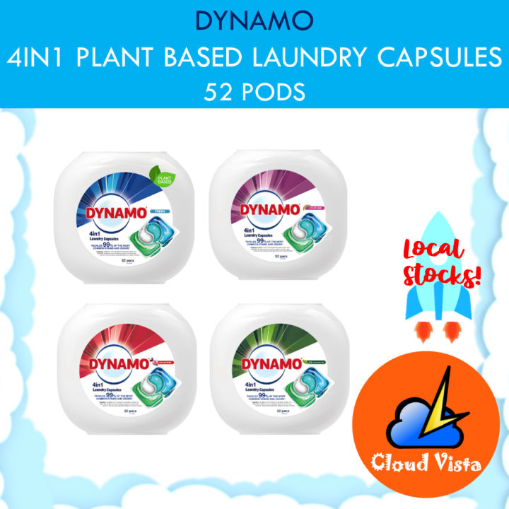 Dynamo 4in1 Plant Based Laundry Capsules 52 Pods | Lazada Singapore