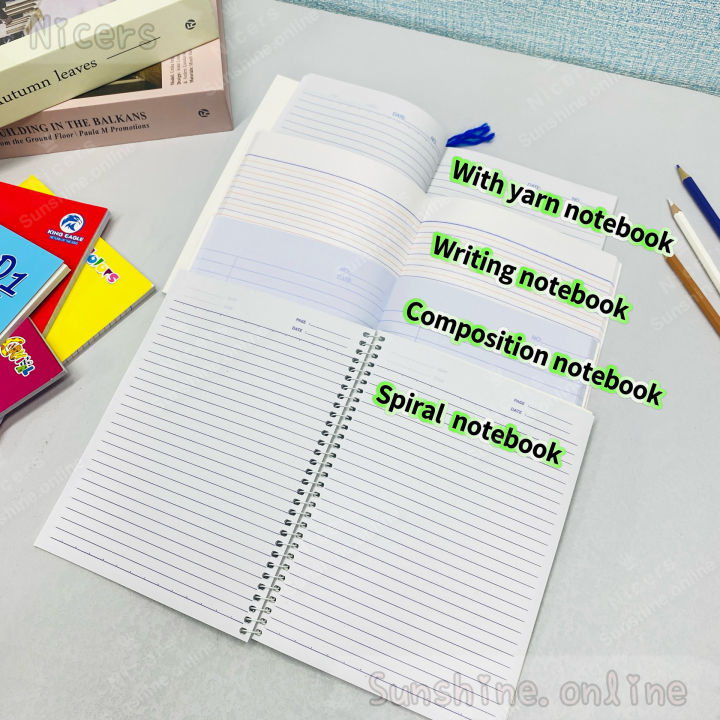 10books 80lvs notebook w/yarn, writing, spiral, composition | Lazada PH