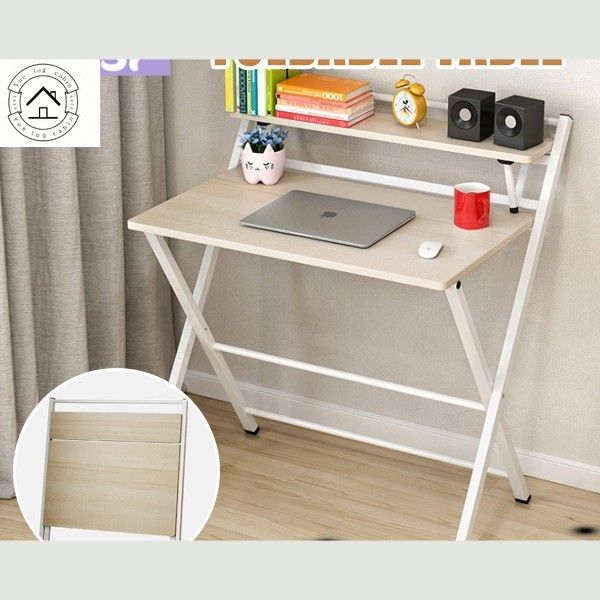 Foldable Table Portable Study Desk Computer Movable Laptop Dining ...