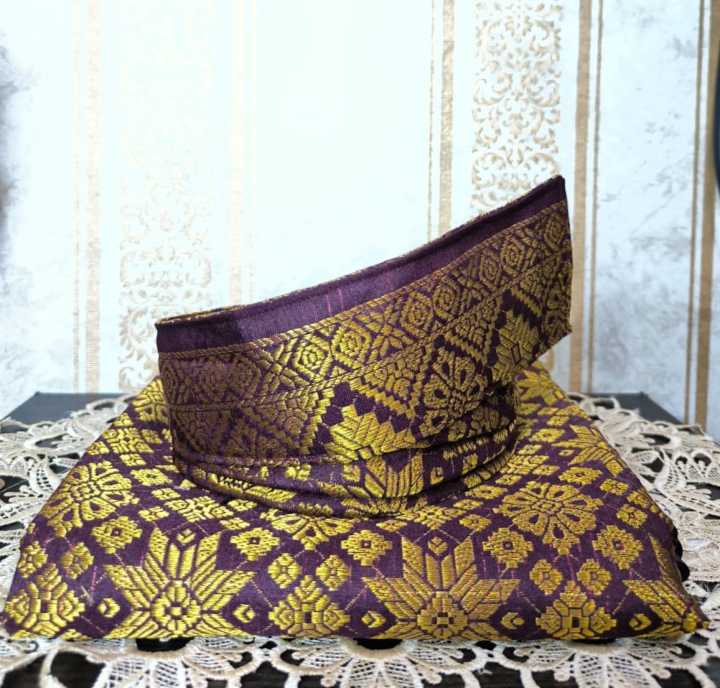 SET TANJAK DAN SONGKET KHAS MELAYU KUALITAS PREMIUM BUDAK MELAYU RIAU ...