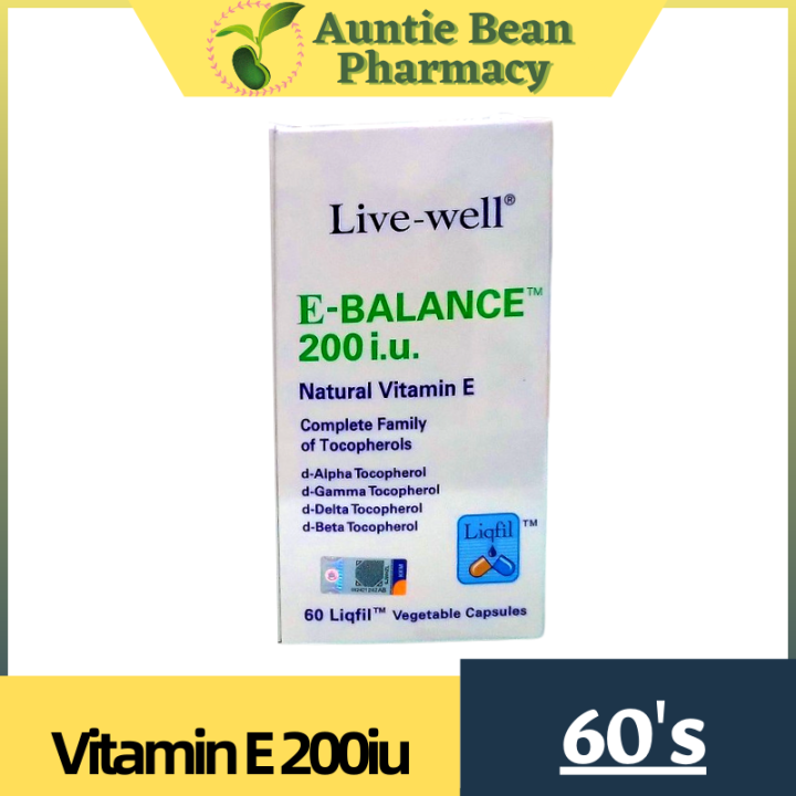 Live-Well E-Balance 200iu 60 capsules | Lazada