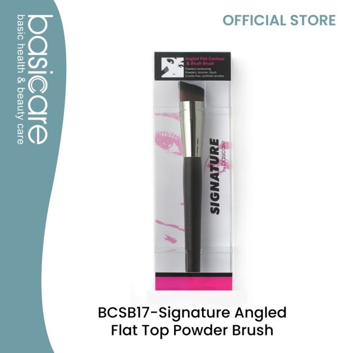 BASICARE Signature Angled Flat Top Powder Brush BCSB17 | Lazada PH