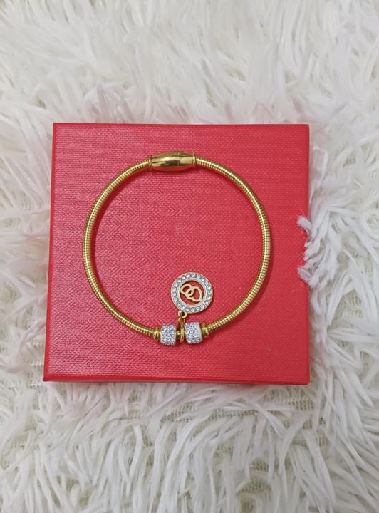 Pandora 10k Gold-Plated Snake Chain Bracelet – Elegant Fashion Jewelry ...