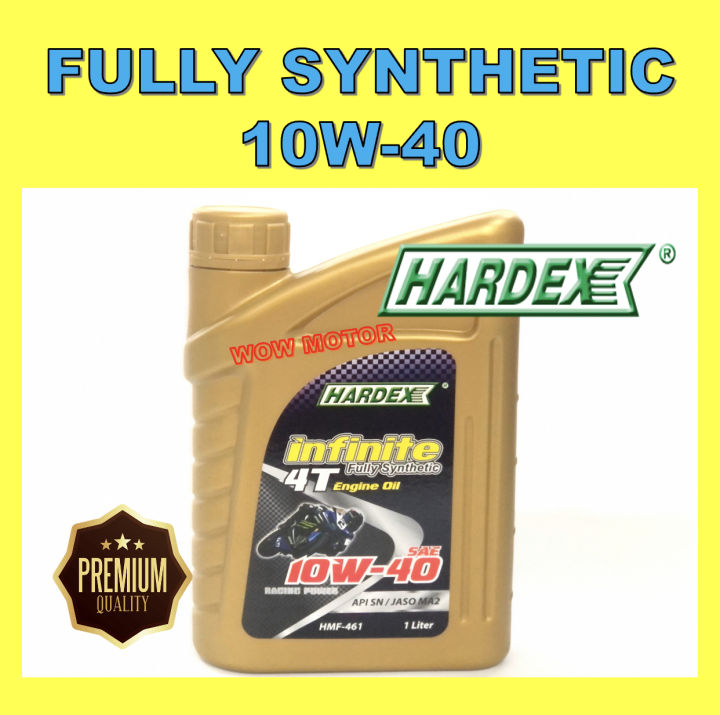 HARDEX 4T ENGINE OIL FULLY SYNTHETIC 10W 40 INFINITE ENGIN OIL 4T ...