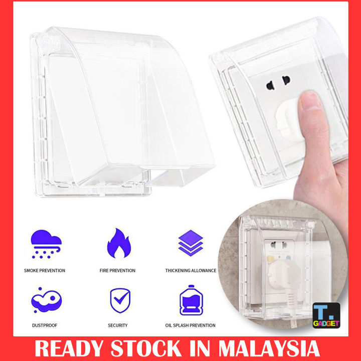 Plastic Wall Switch Waterproof Cover Box Cover For Socket Bathroom Flip ...