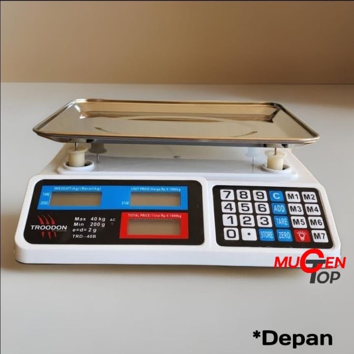 Timbangan Buah Digital 40 kg / Digital Computing Scale Double Display ...