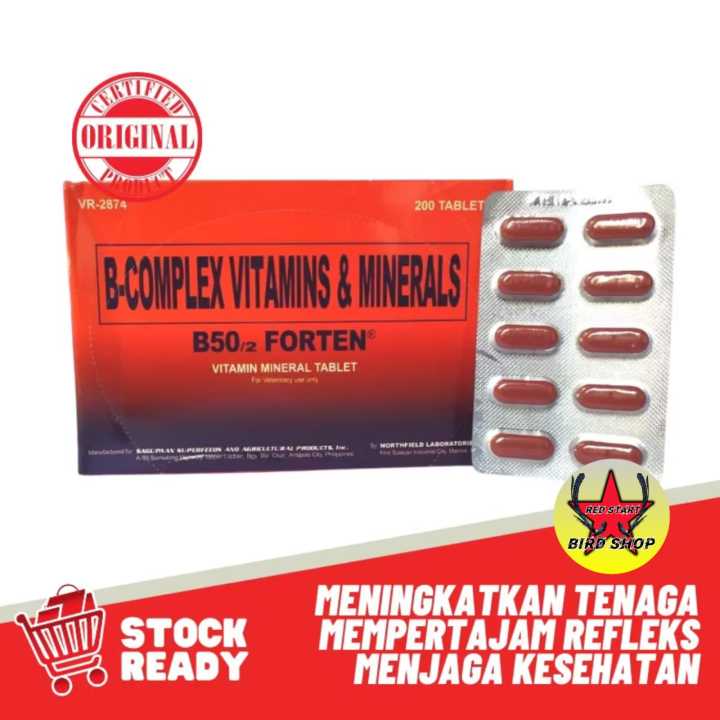 B50 Forten Original Vitamin Mineral [1 STRIP 10 KAPSUL] | Lazada Indonesia