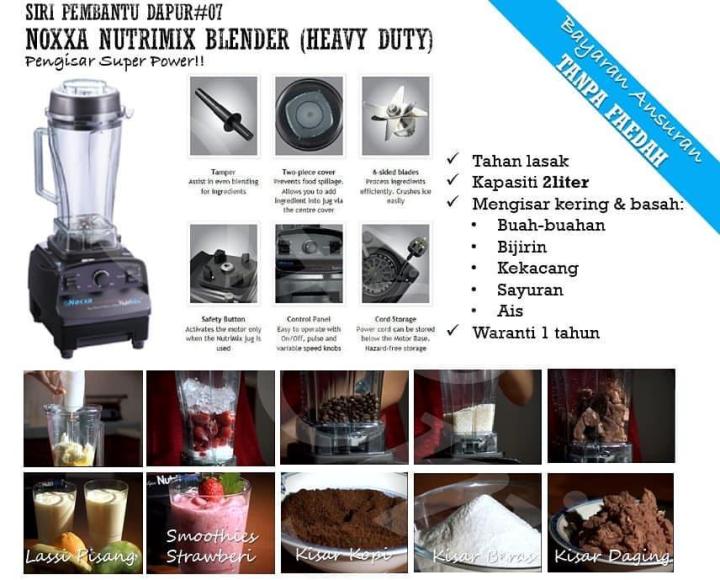 noxxa nutrimix heavy duty blender | Lazada