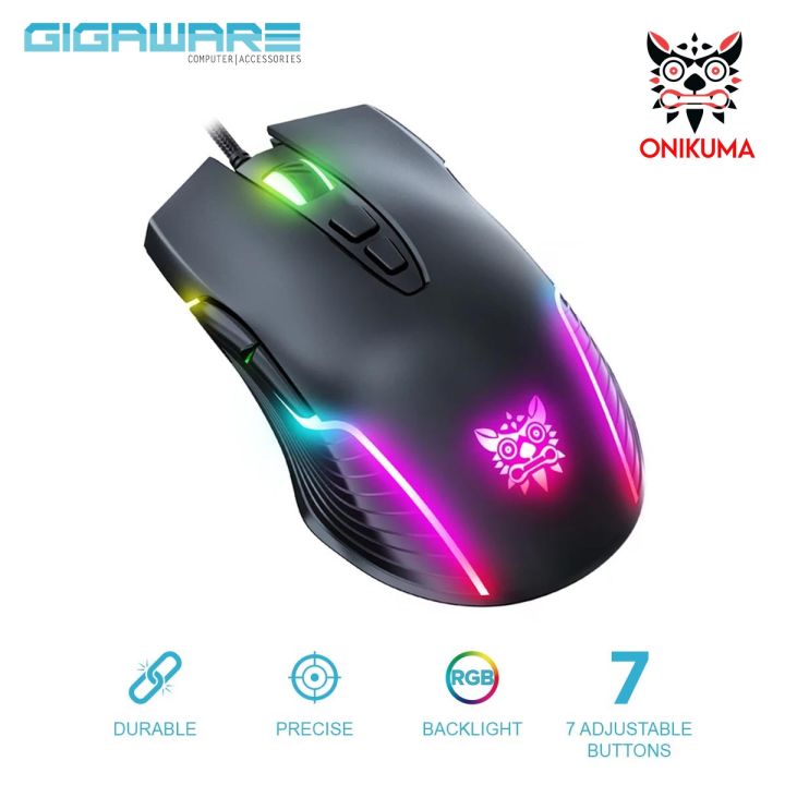 Onikuma CW905 | CW906 Wired and Wireless Gaming Mouse RGB Backlit ...