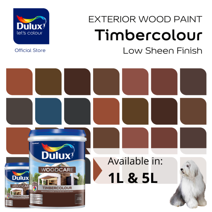 Dulux Timbercolour | Exterior Wood Paint | Low Sheen Finish | Water ...