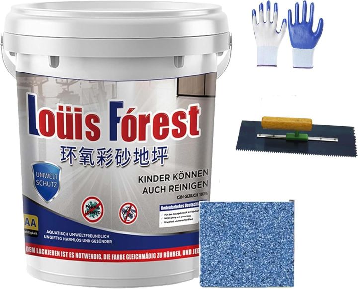 Louis Forest Epoxy Floor Paint, High-Gloss Marble Effect Epoxy Floor ...