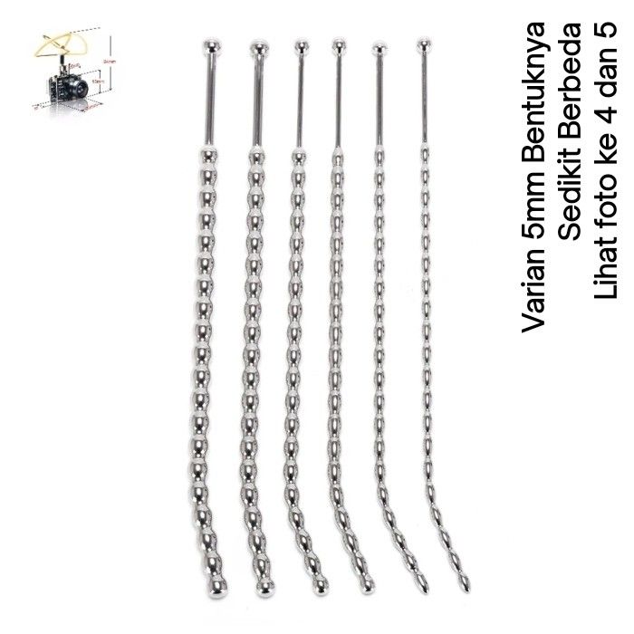 Alat Sonde Urethra Urethral Sounding Rod Stainless Steel Tipe 8 Metal ...