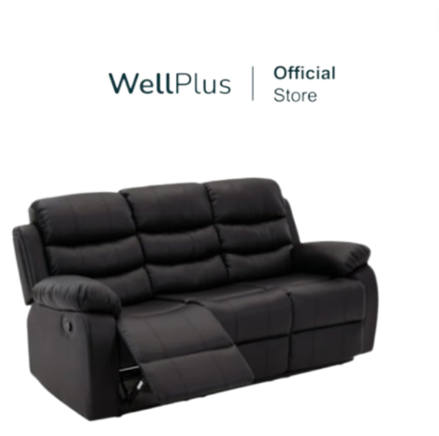 Wellplus รุ่น Crush โซฟา PVC ปรับเอน 3 ที่นั่ง นั่ง/นอนสบาย [ส่งฟรี] recliner | Lazada.co.th