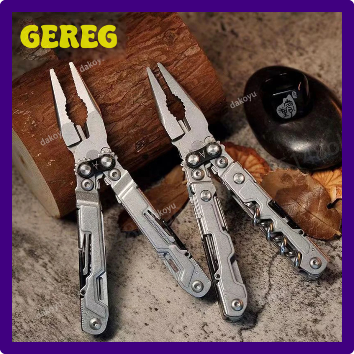 GEREG Dakoyu คีมเครื่องมือมัลติฟังก์ชั่นขนาดเล็กคีมพับได้ตั้งแคมป์ ...