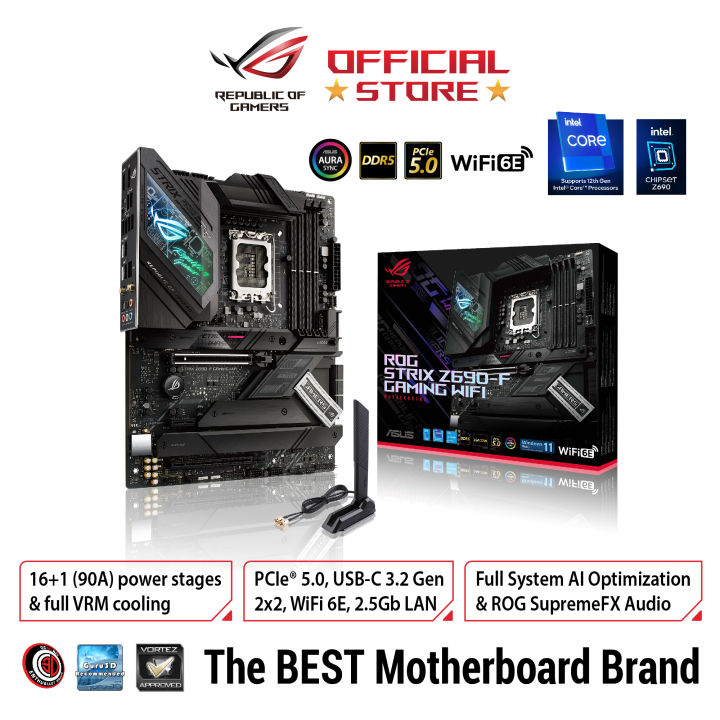 ASUS ROG Strix Z690-F Gaming WiFi Intel Z690 LGA 1700 ATX gaming ...