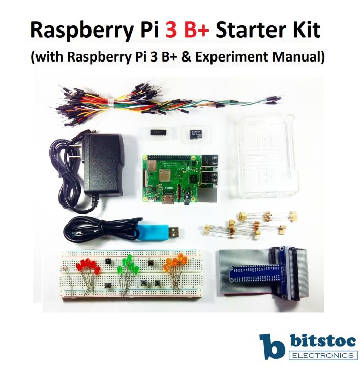 Raspberry Pi 3 B+ Starter Kit (with Raspberry Pi 3 B+ B plus) with ...