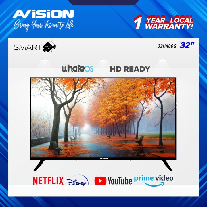 Avision 32 Inch Smart Android HD Ready LED TV w/ Built-in Netflix ...