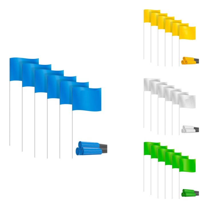 Marking Flags Marker Flags for Lawn 30 Pack, PVC Small Flags,Marking ...