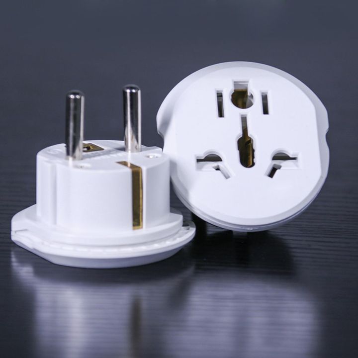YURDER Travel Adapter High Quality 2 Round Pin Socket Europe Plug Power ...