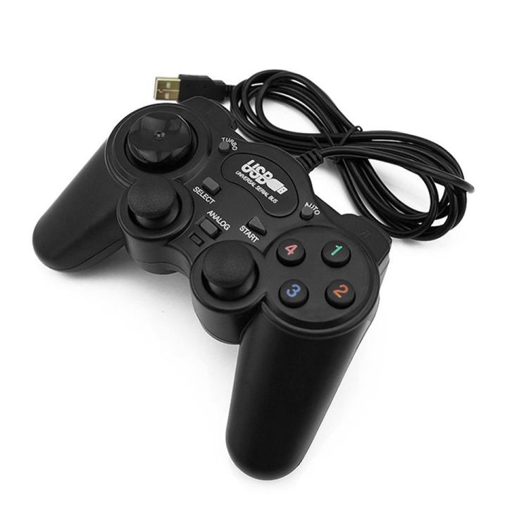USB Joystick / จอยสติ๊กเล่นเกมส์มีสายแบบ USB สำหรับ PC/Mac สีดำ ...