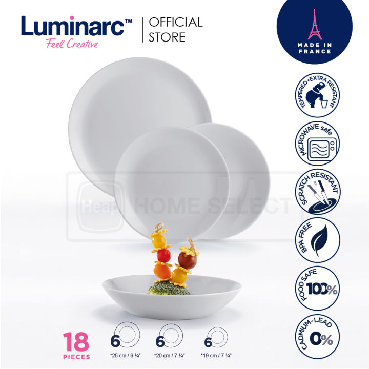 Luminarc Diwali Granit Jumbo Dinner Set - (18 Pieces) [Model: P2921 ...