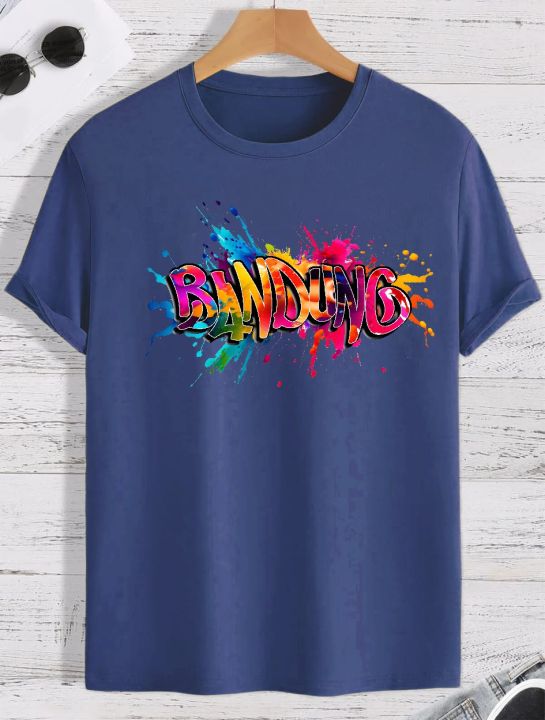 BAJU KAOS TULISAN BANDUNG YANG LEMBUT SERTA BERAGAM WARNA YANG BISA ...