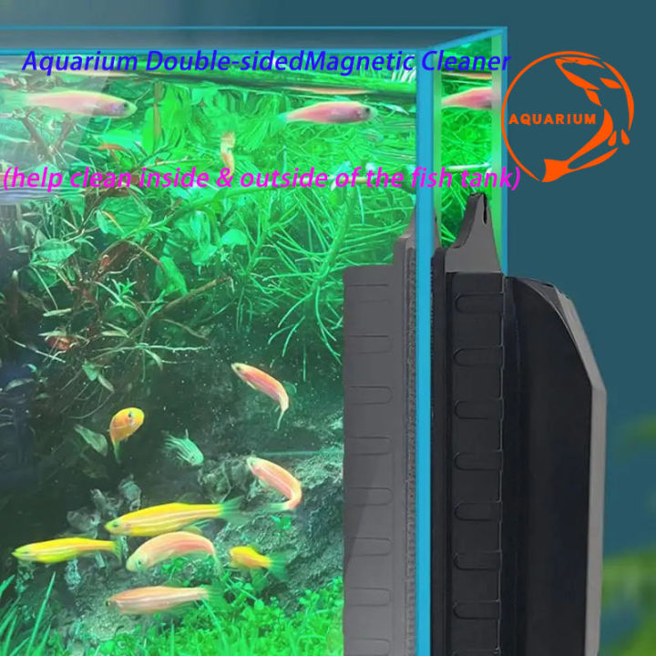 Magnetic Fish Tank Cleaner Aquarium Tank Brushes Floating Clean Glass ...