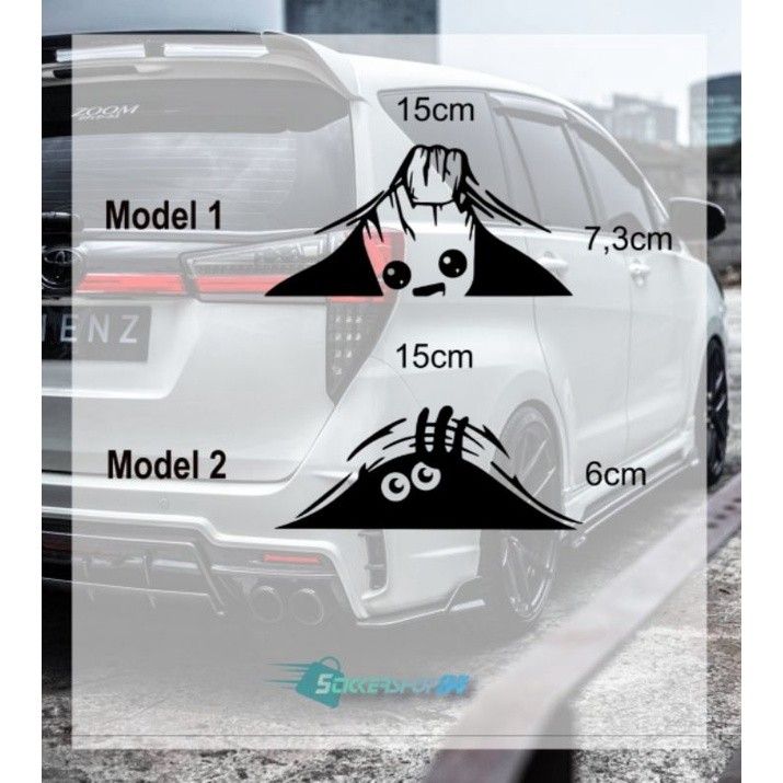 stiker 3d stiker pintu mobil stiker keren lucu | Lazada Indonesia