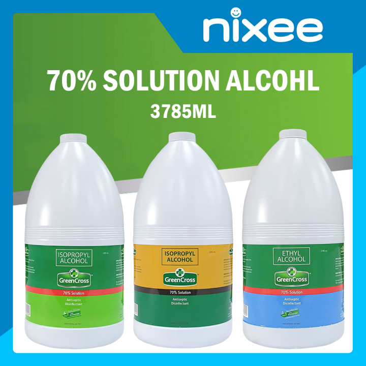 Nixee GreenCross ISOPROPUL ALCOHOL With Moist Ethyl Alcohol 70% ...