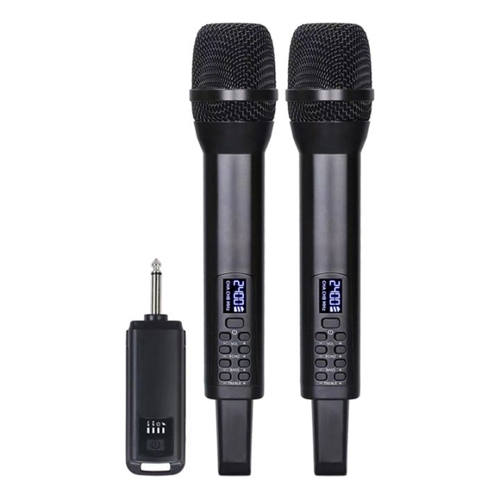 (YERF) Karaoke Wireless Microphone Receiver Audio Singing Performance ...