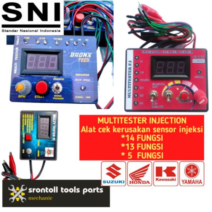 Multitester digital fi alat cek kerusakan sensor injeksi alat riset ...