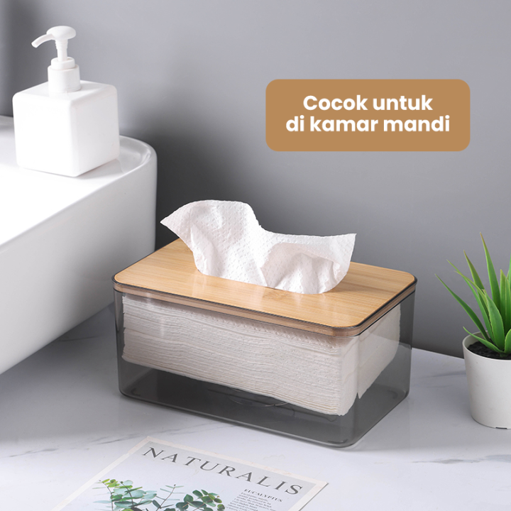 Starlight Kotak Tissue Astetic Organizer Box Tisu Motif Kayu ...