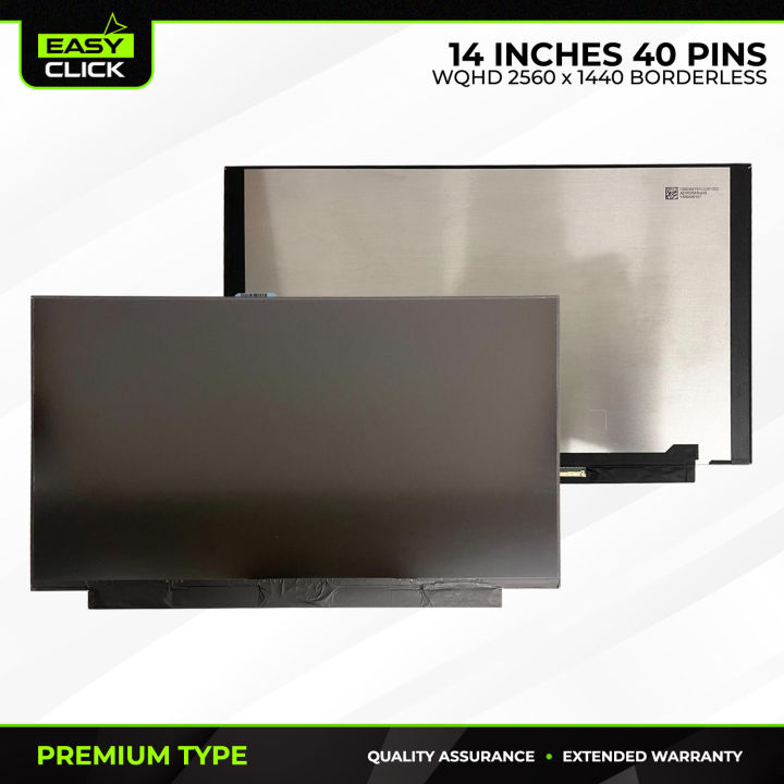 Laptop LCD Screen 14.0 inches 40 Pins WQHD 2560 x 1440 Borderless ...