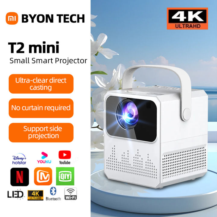 Xiaomi T2 Mini โปรเจคเตอร์ 4K UHD wifi/5G รุ่นใหม่ล่าสุด Android11 ...