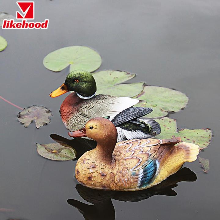 [Likelyhood] Pond Floating Duck Statue Floating Pond Decor Duck ...