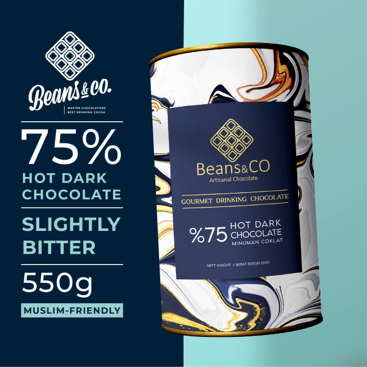 Beans&CO 75% hot dark chocolate | Lazada