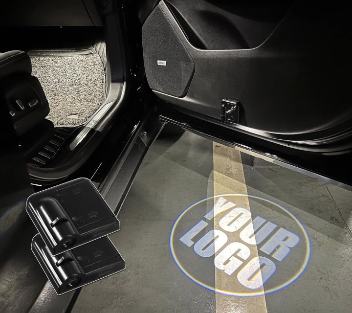 2Pcs Custom Logo LED Projector Car Door Step Courtesy Welcome Lights ...