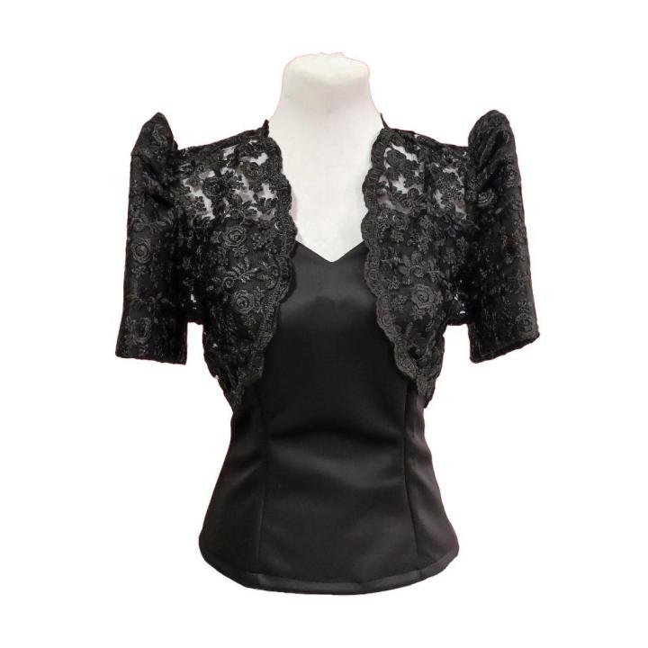 Hot Modern Filipiniana Bolero Crop top premium spanish lace with inner ...